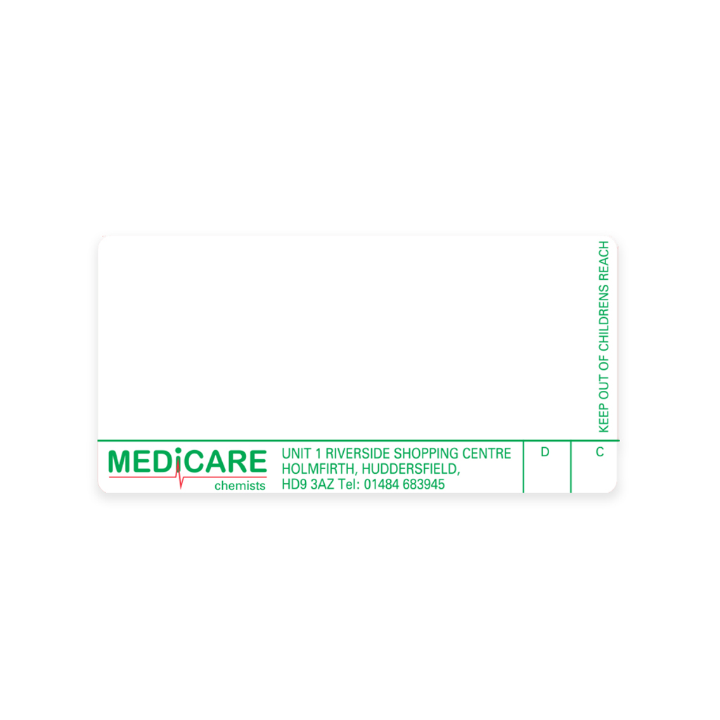 Medicare Holmfirth Dispensing Labels | EMT Healthcare