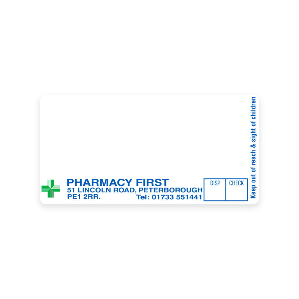 Pharmacy First Dispensing Labels | EMT Healthcare