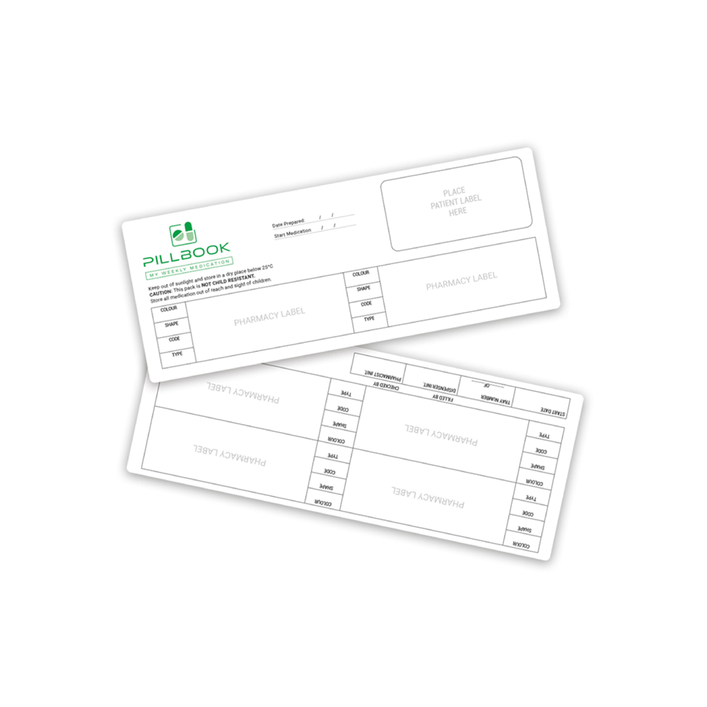 PillBook Twice Daily Paper Inserts | EMT Healthcare