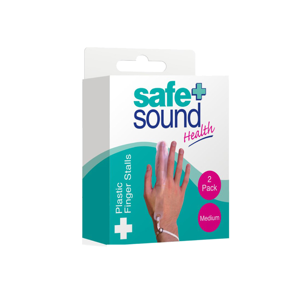 Safe & Sound Plastic Fingerstall (Medium) | EMT Healthcare