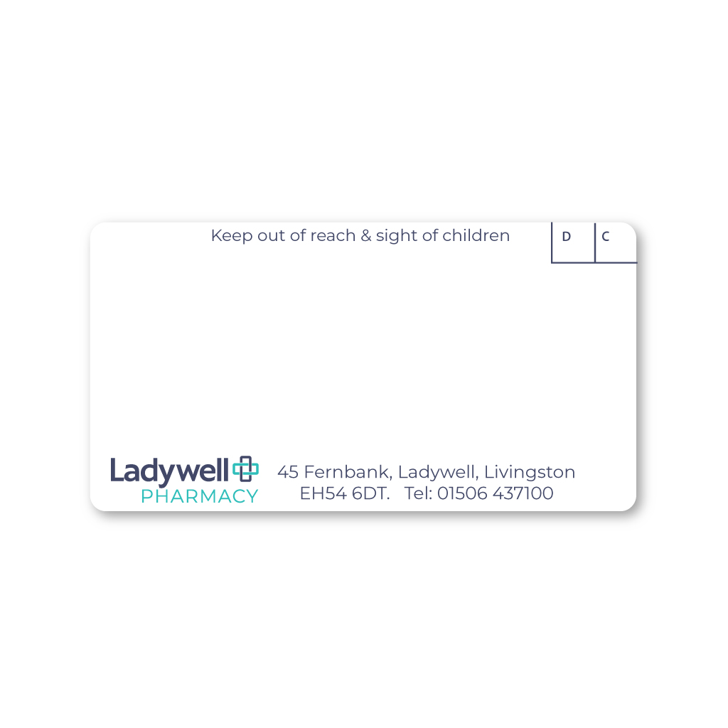 Deans Group (Ladywell Livingston) Pharmacy Labels | EMT Healthcare