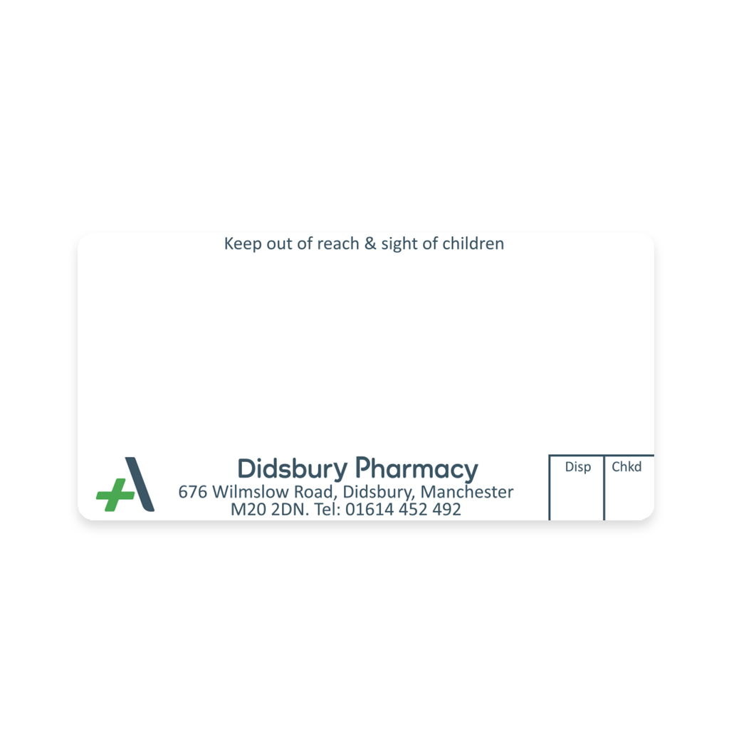 Allied Didsbury Dispensing Labels | EMT Healthcare