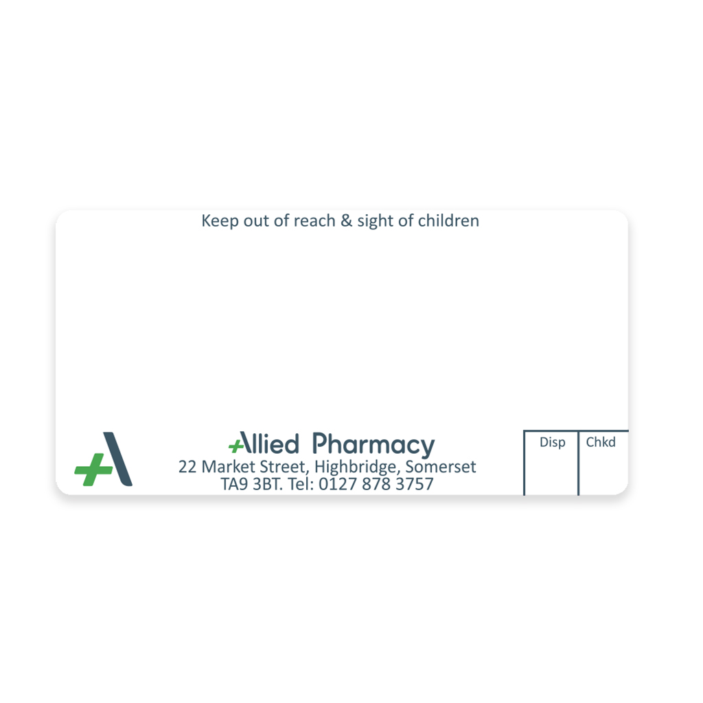 Allied Highbridge Dispensing Labels | EMT Healthcare
