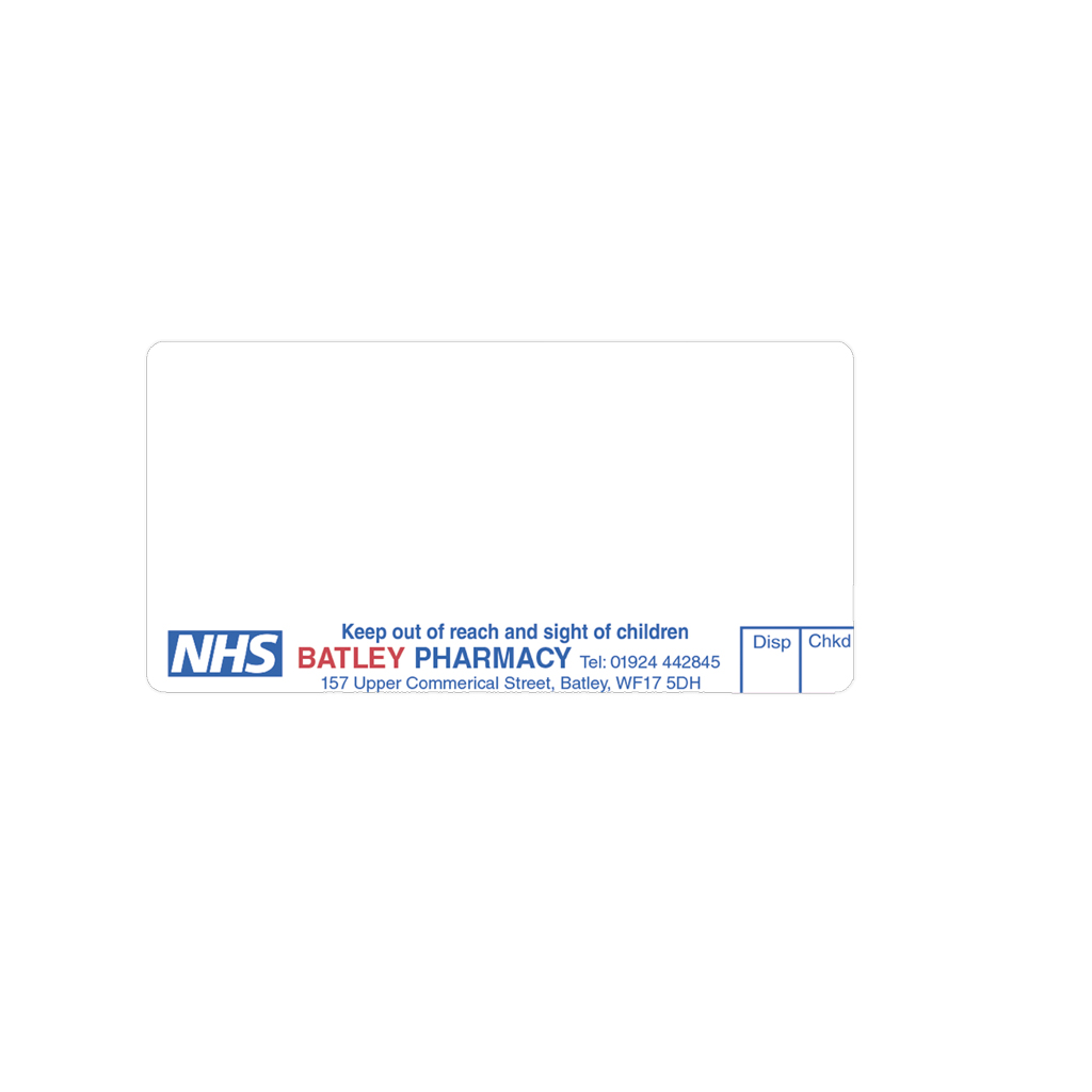 Batley Pharmacy Dispensing Labels | EMT Healthcare