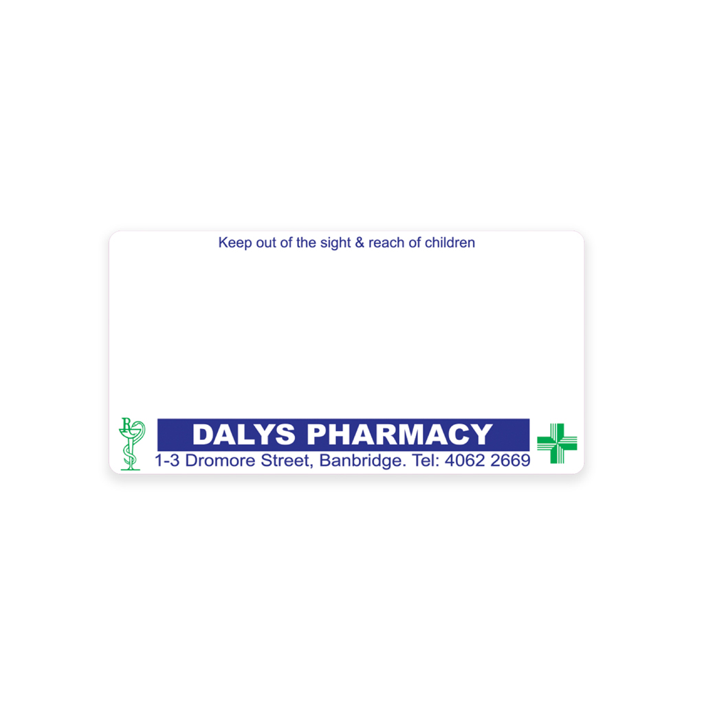 Dalys Pharmacy Dispensing Labels | EMT Healthcare