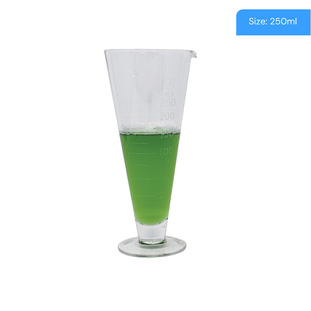 Graduated Conical Glass Measure 250ml | EMT Healthcare