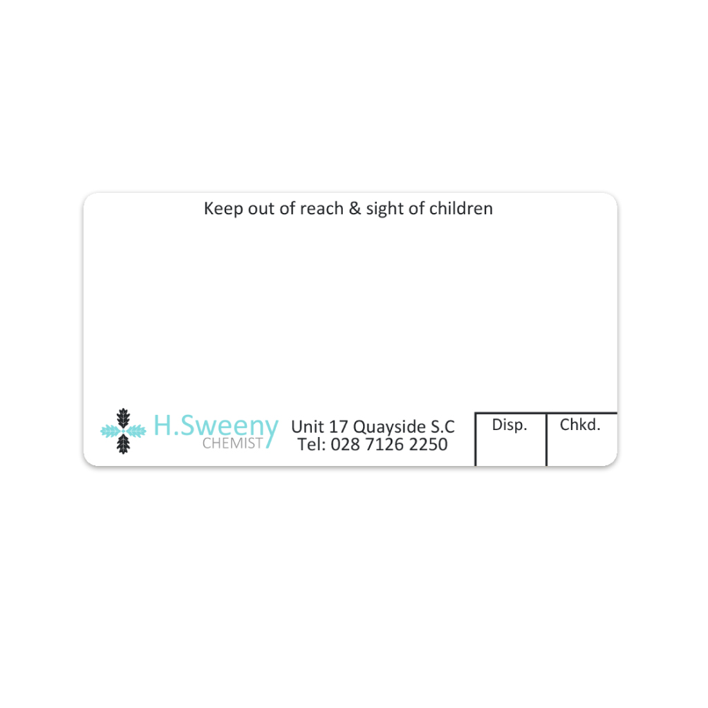 H Sweeny Dispensing Labels | EMT Healthcare